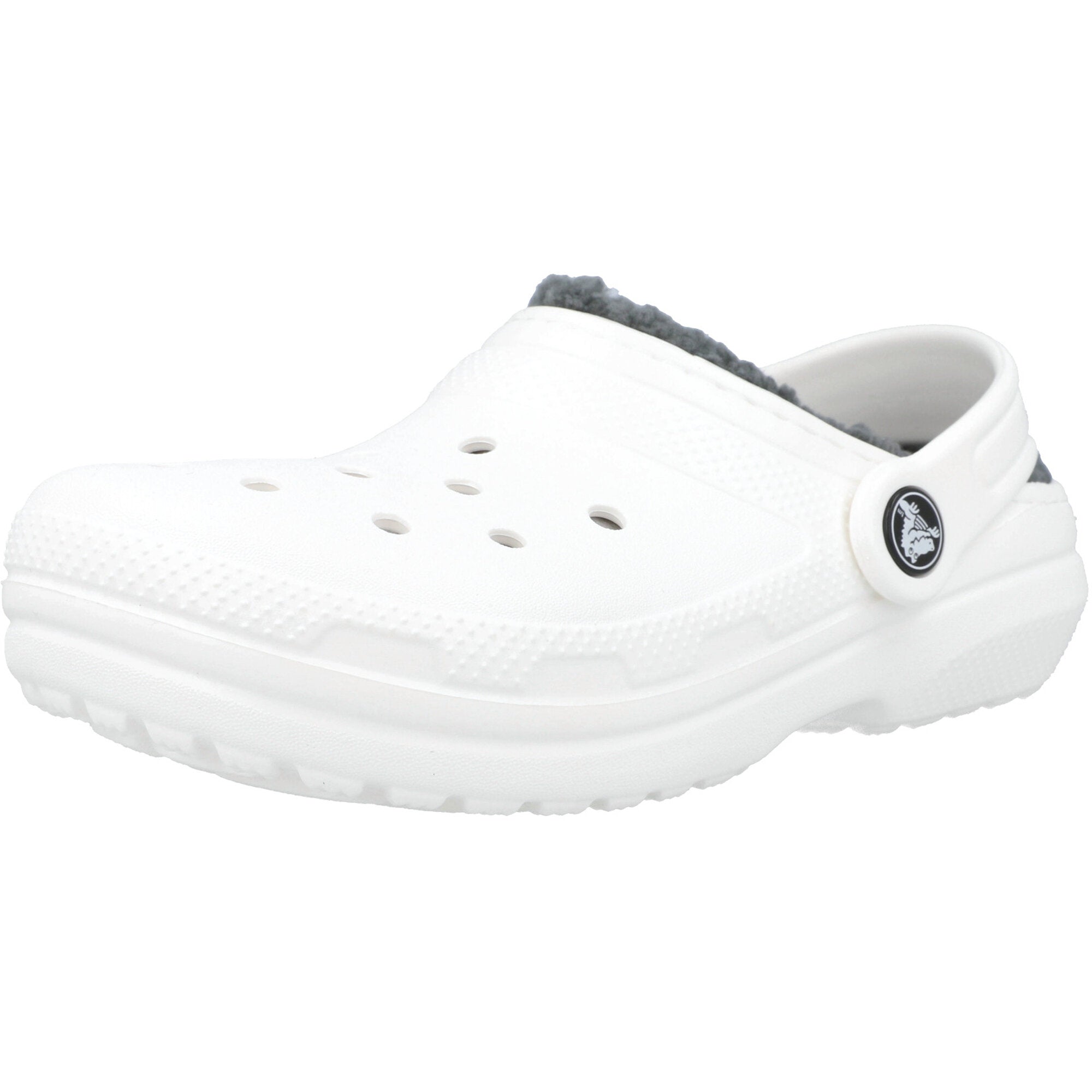 Crocs Kids Classic Lined White Clogs – Awesome Shoes