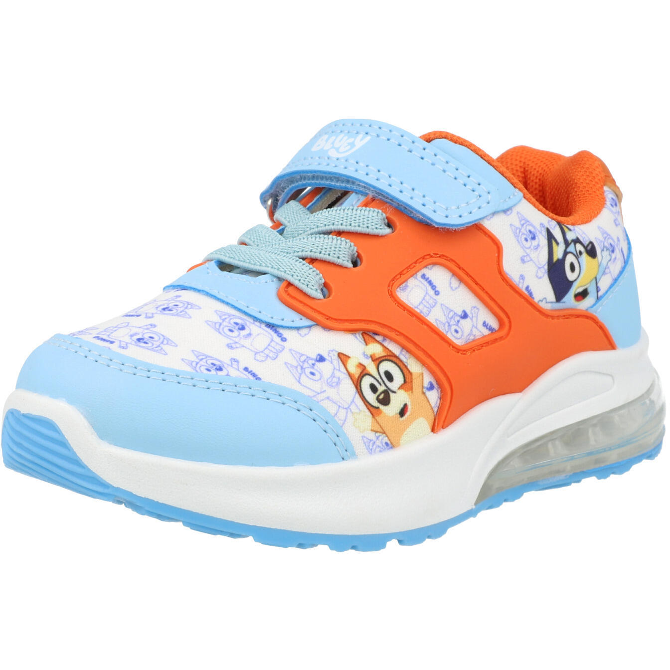 Bluey Kids Bluey & Bingo Light-Up Trainers Blue – Awesome Shoes